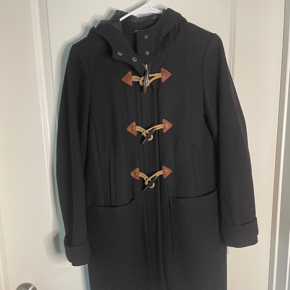 J. Crew | Jackets & Coats | J Crew Hooded Toggle Coat | Poshmark